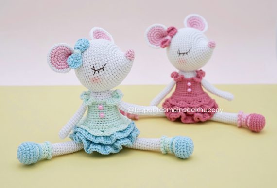 Little Mouse Xuxu crochet pattern - Khuc Cay